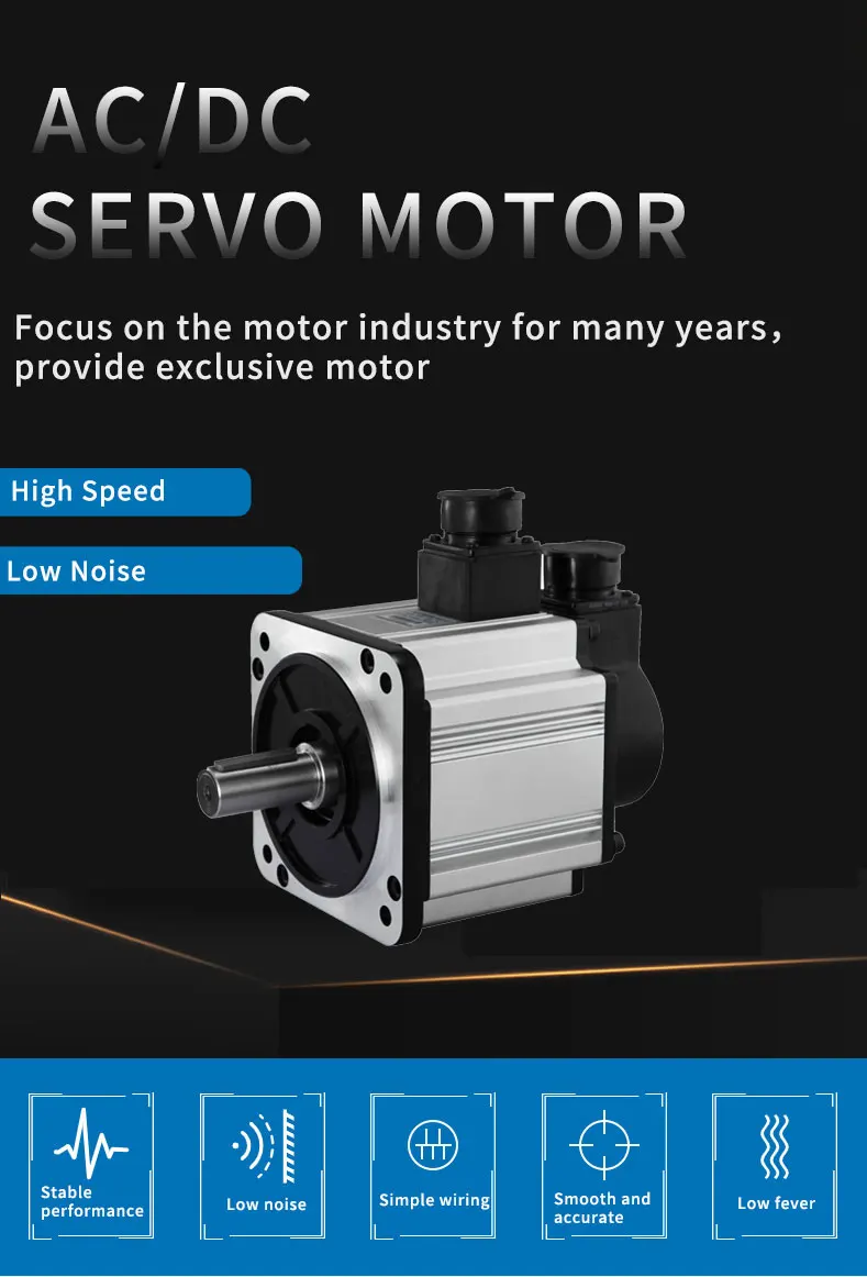 HOLRY Servo Motor - 2KW, 220V, 2000RPM for CNC Machines