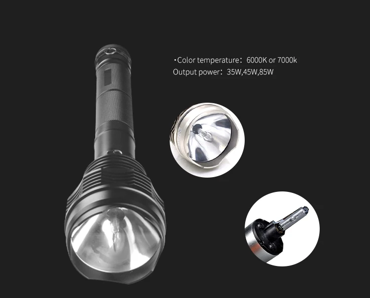 85w Hid Flashlight 6000lm Hid Search Light Waterproof Hid Xenon Torch ...