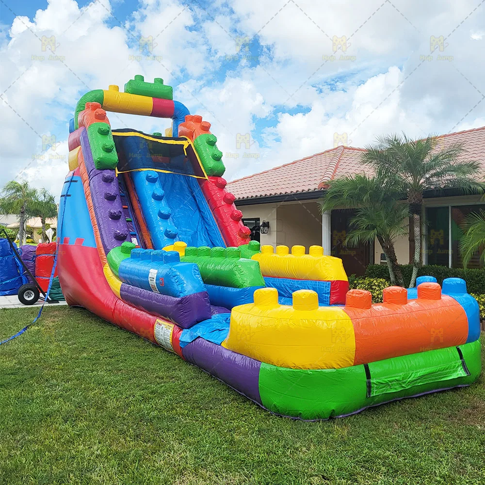 Commercial Pvc Inflatable Bouncy Castle Building Block Party Bounce ...