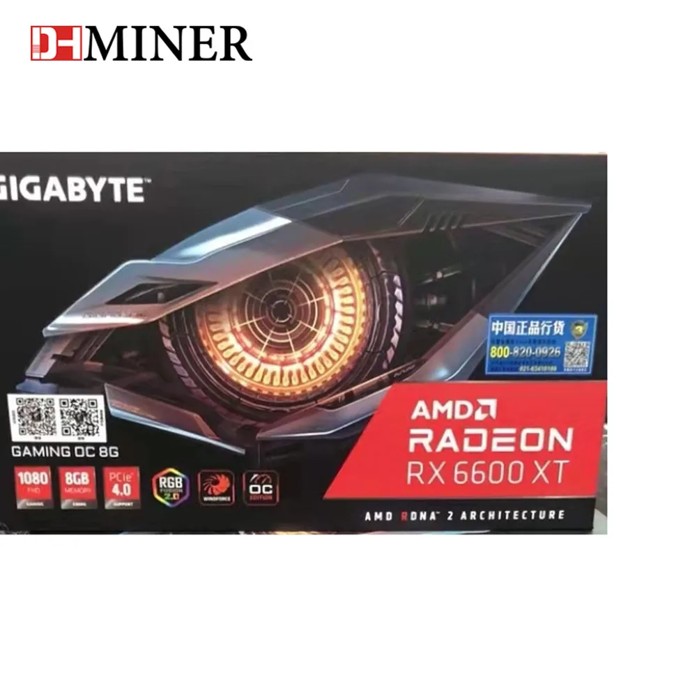 Genuine From Big Factory Graphics Card Rx 6600 Xt 8gb Gaming Oc Eagle ...