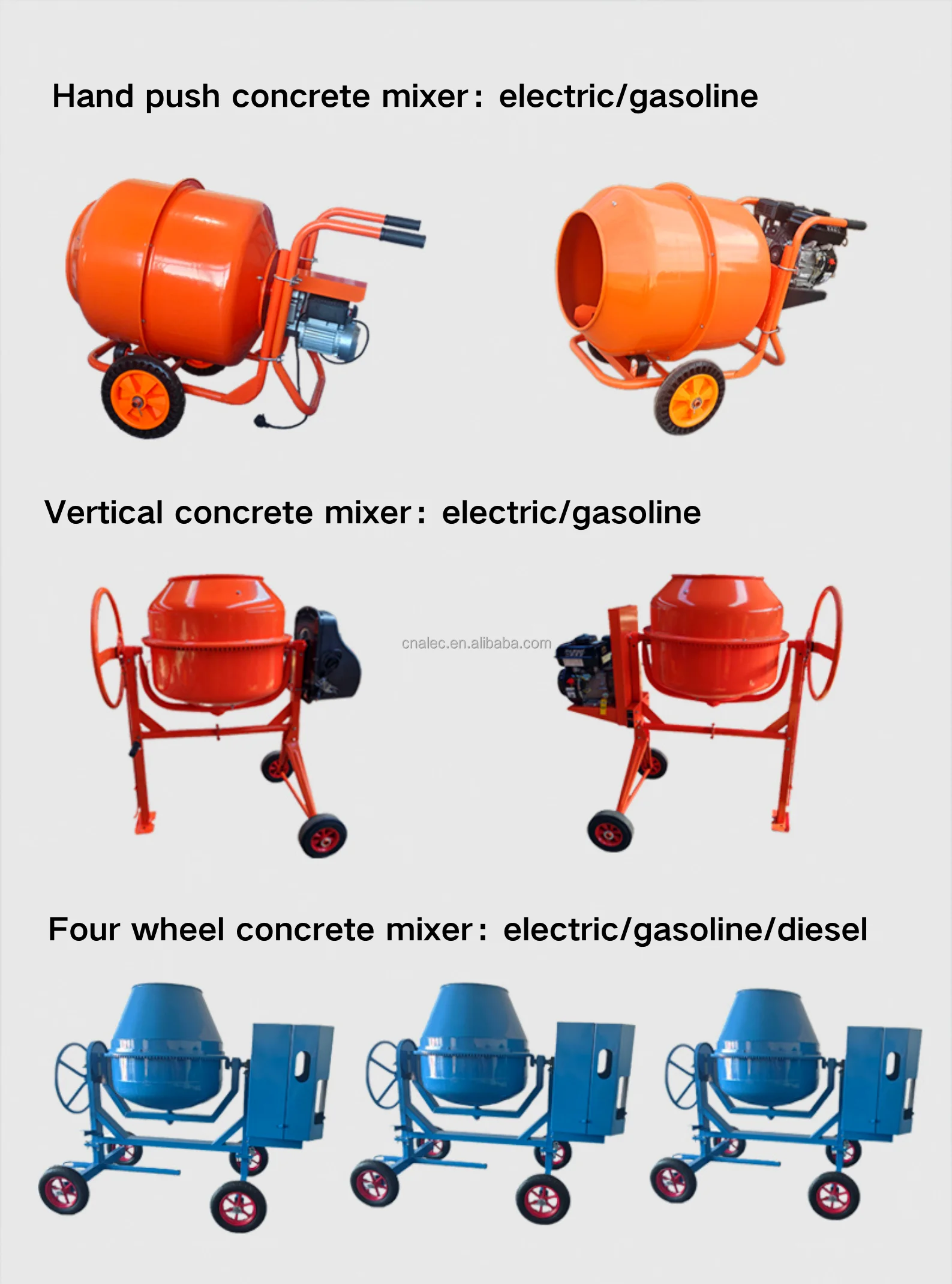 Small Mini Electric Movable Concrete Cement Mixer| Alibaba.com