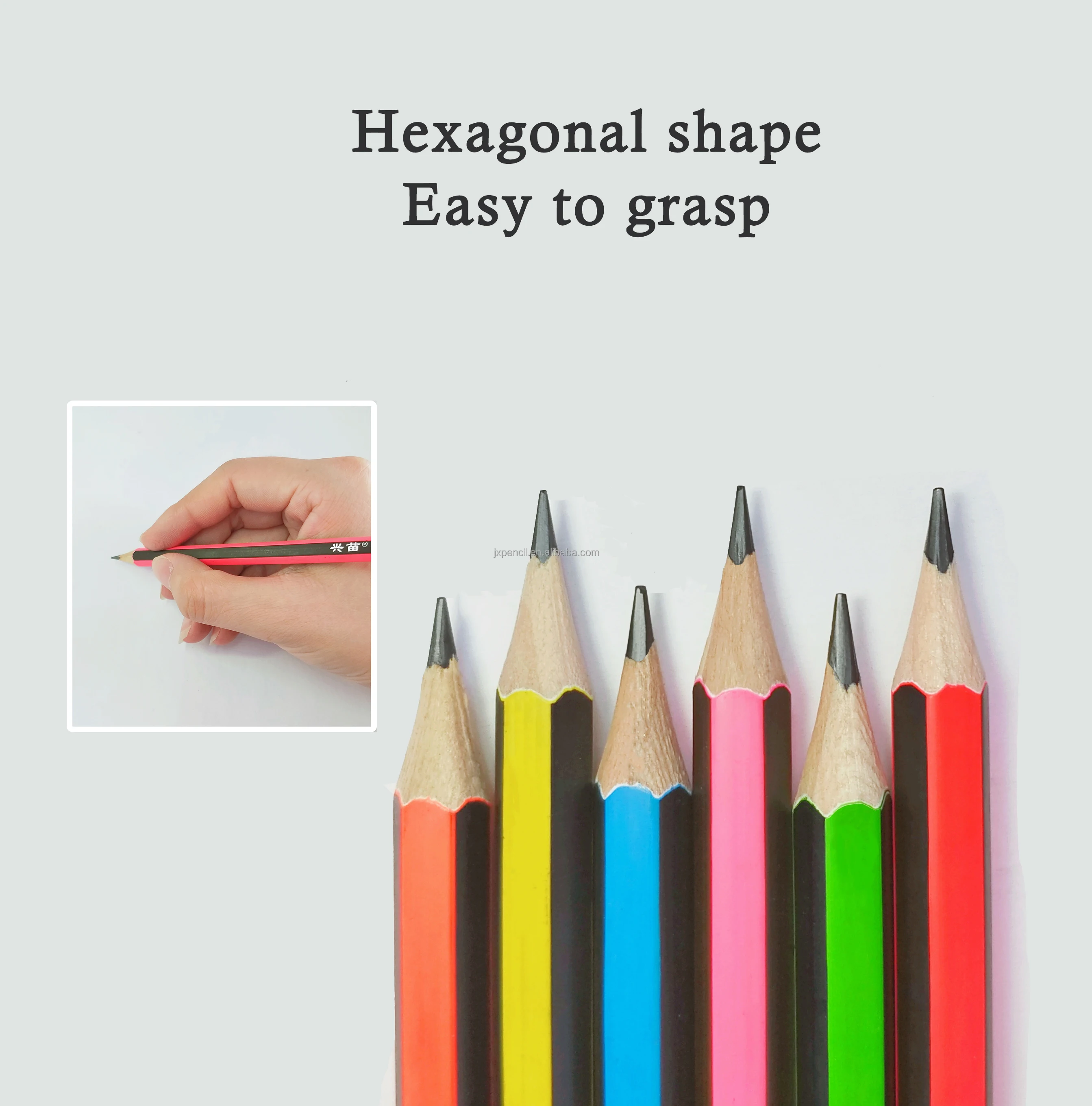Premium Quality Sharpened Hexagonal Hb Pencil Black Lead With Eraser ...