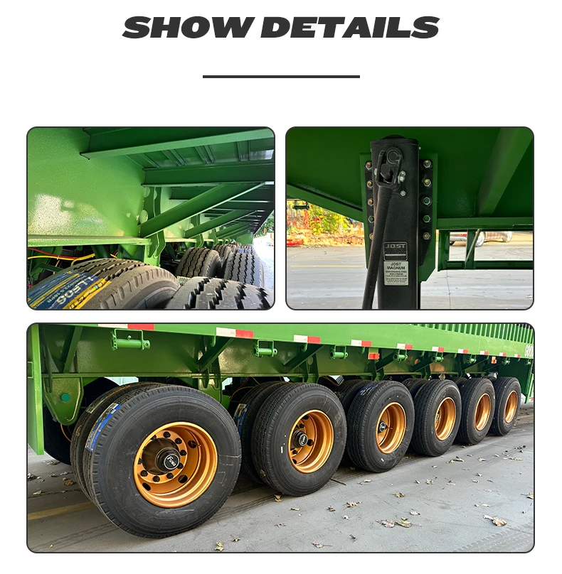 High Quality Factory Price 6 Axles Loading 60 80 Tons Agricultural ...