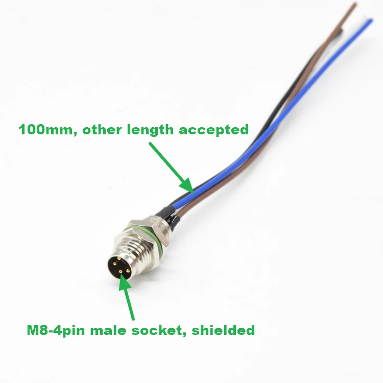 M8 Connector 4 Pin Wiring - Waterproof & Reliable Signal Transmission