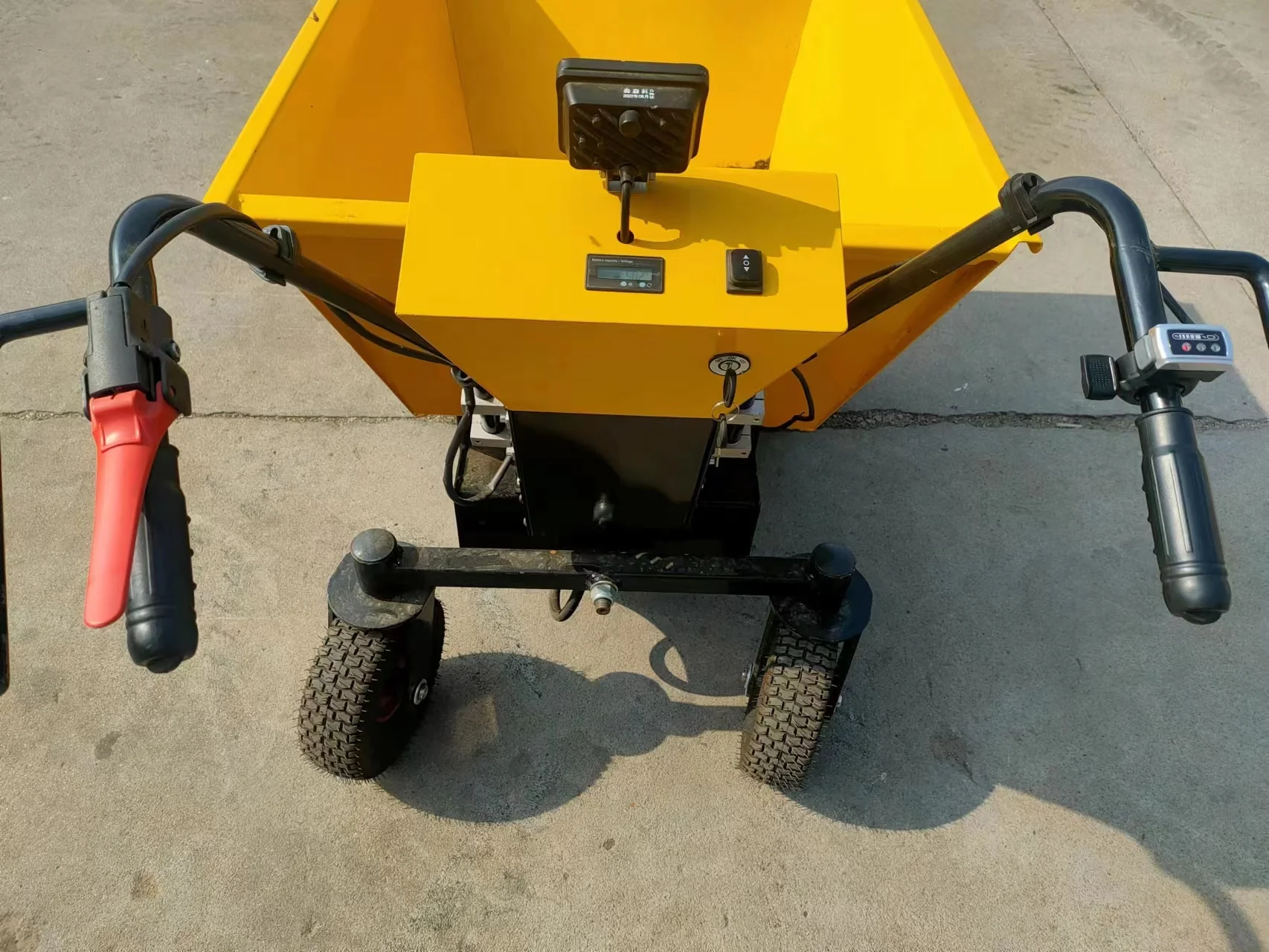 Multifunctional Hydraulic 4 Wheel Mini Dumper Petrol Engine Walk-behind ...