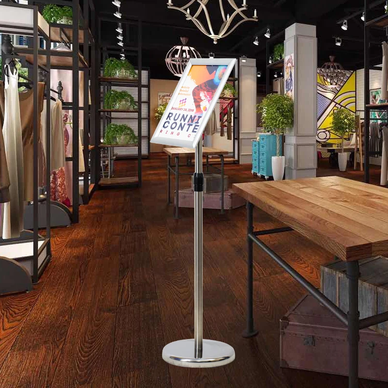 Sign Panel Pole Stand A4 Size - Promotional Poster Holder