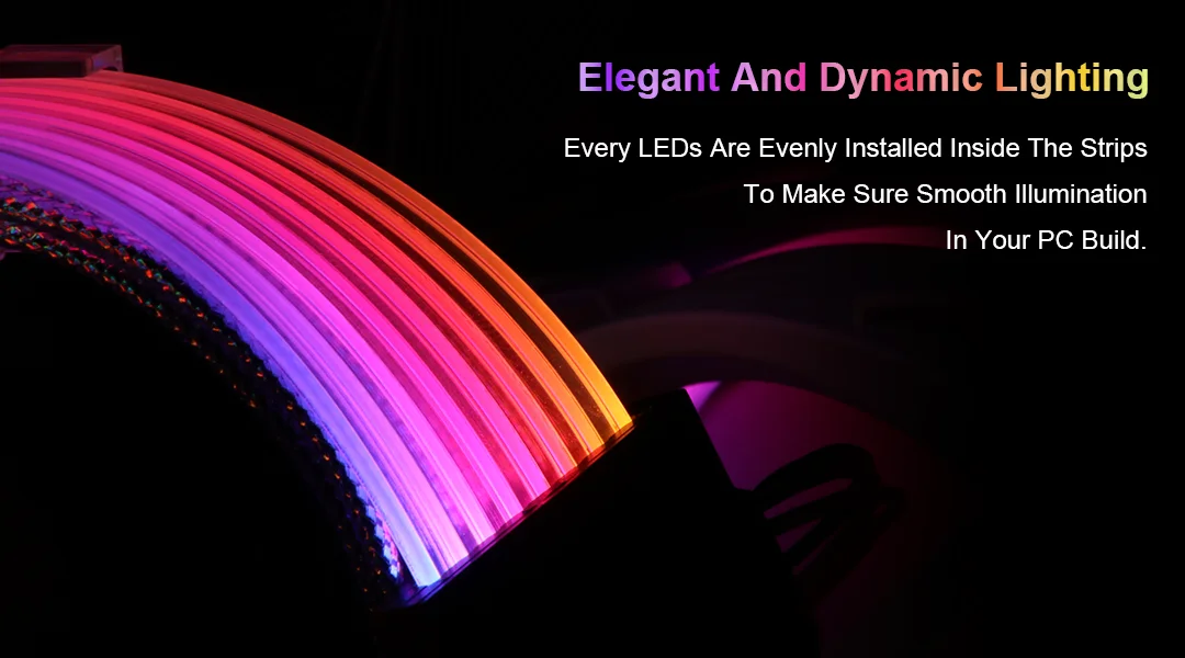 Qingsea 24pin Neon Line Cable - RGB LED Extension Cord