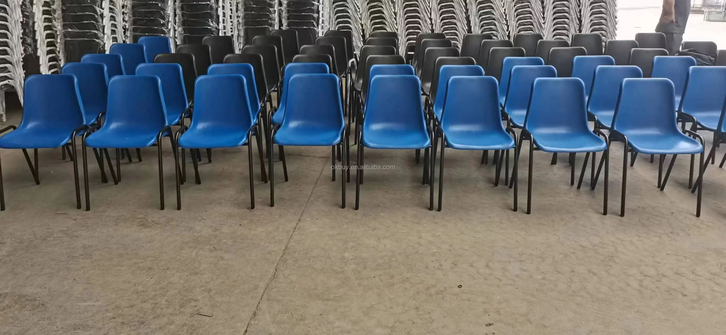 Modern Study Desk with Stackable Chair & Tablet Pad