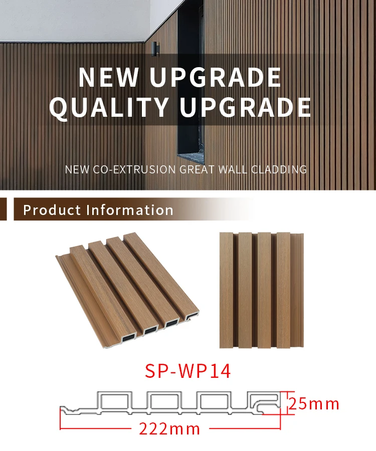 Outdoor Wpc Composite Wood Wall Cladding - Buy Wooden Building Boards ...