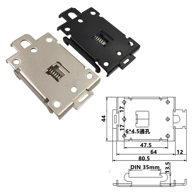 Universal Spring Loaded DIN Rail Mounting Clips - Steel Brackets for ...