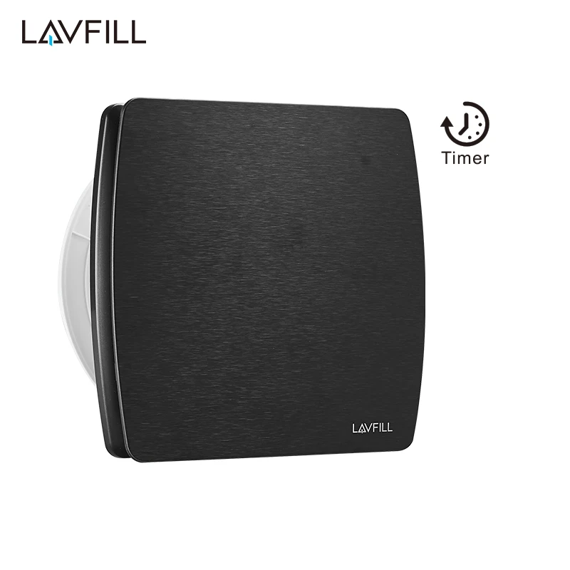 Ball Bearing Motor With Shutter Black Color Exhaust Fan With Timer ...