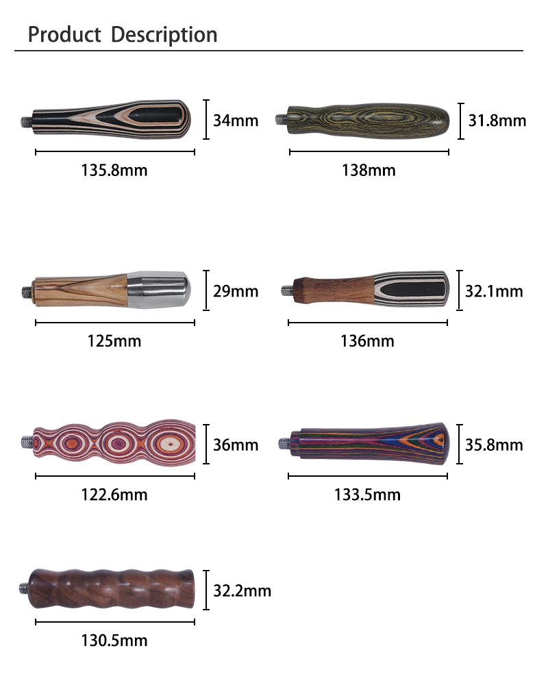 Customizable Wood Coffee Portafilter Handles - Sustainable & Stylish