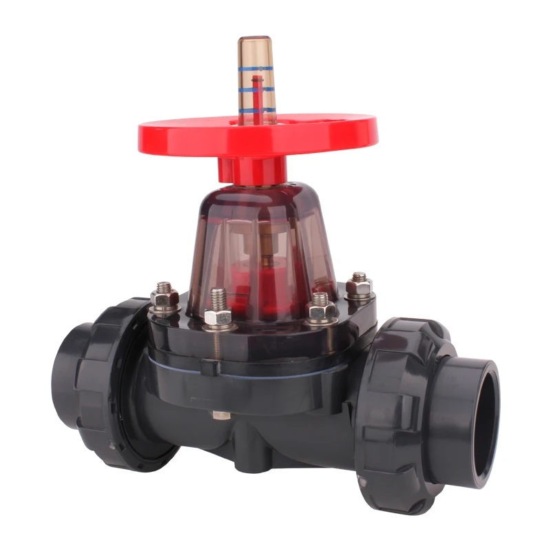 Upvc Diaphragm Valve Plastic Pvc Double True Union Diaphragm Valve Acid ...