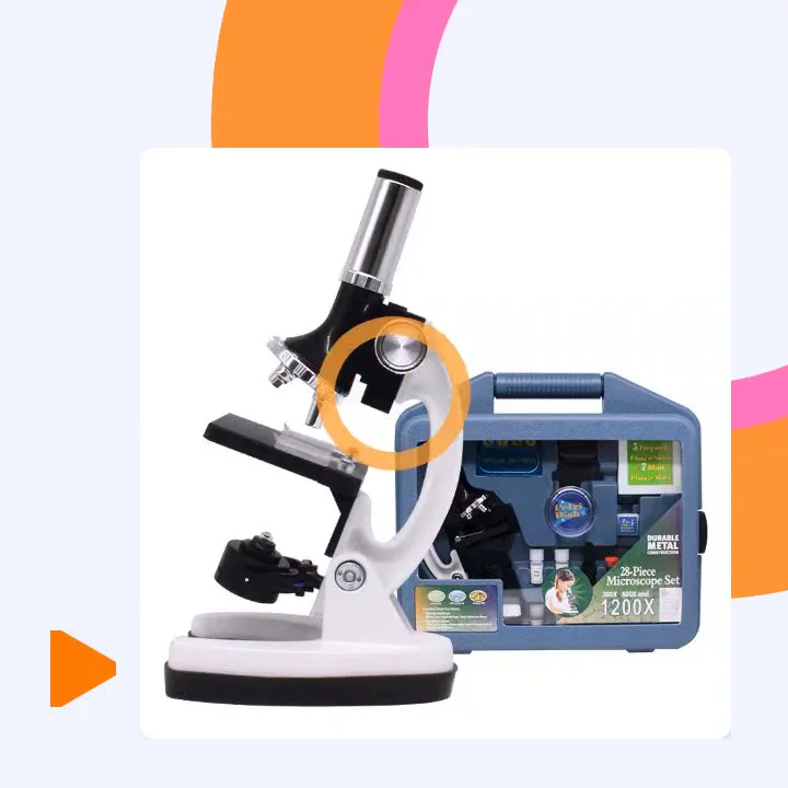 Phenix Microscope Kit 100x 600x 1200x Monocular Children's Toy ...