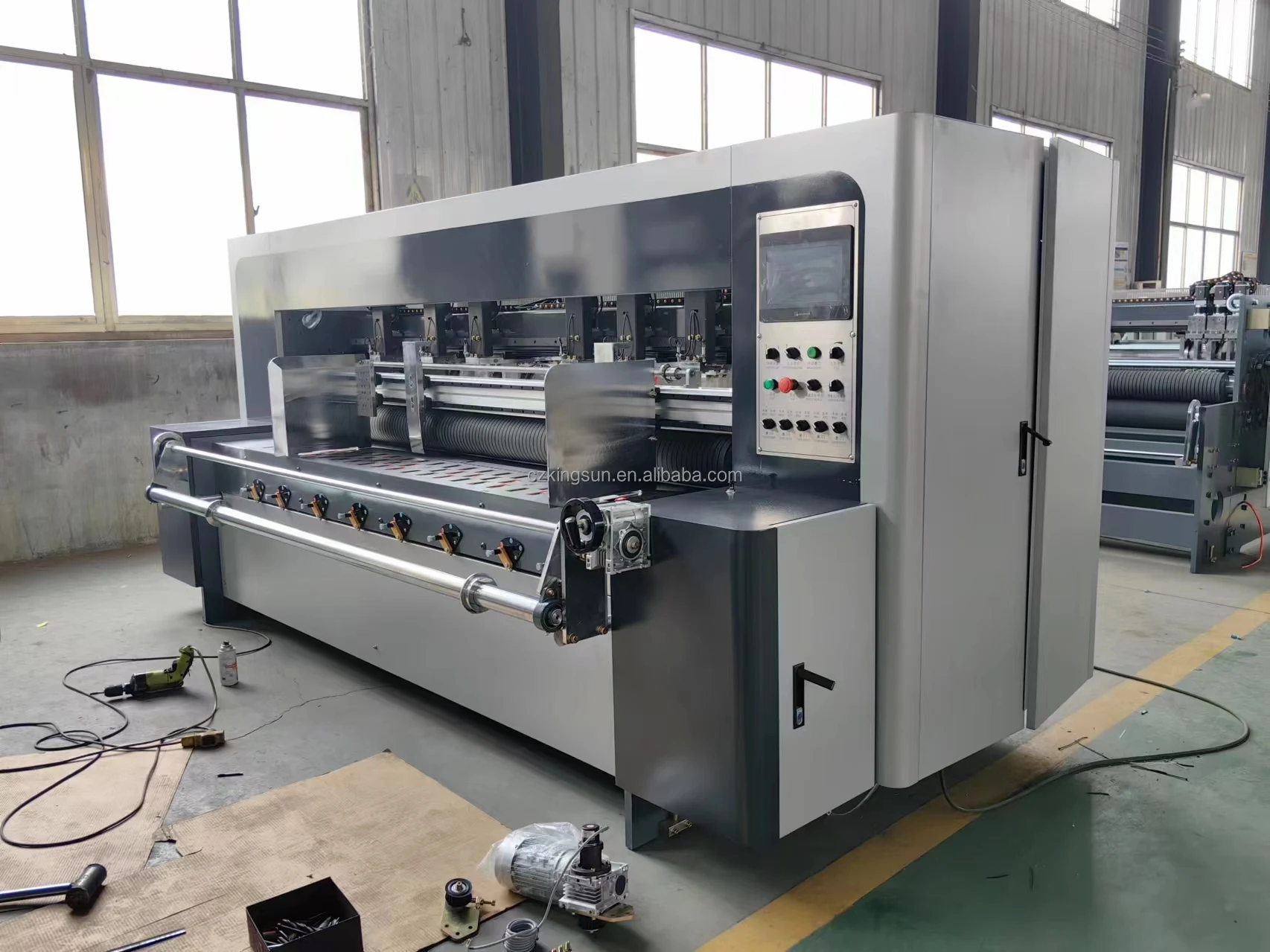 Computer PLC Corrugated Board Thin Blade Slitter Machine Slitting Score ...