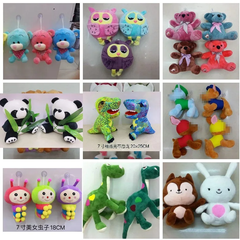 Wholesale Cheap Crane Machine Mix 17-20cm Plush Toys,Vending Claw ...