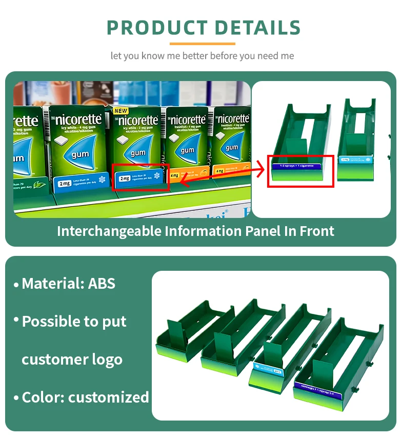 Gondola Shelving Pushers Shelf Mounted Bottle Pusher Kit Plastic ...