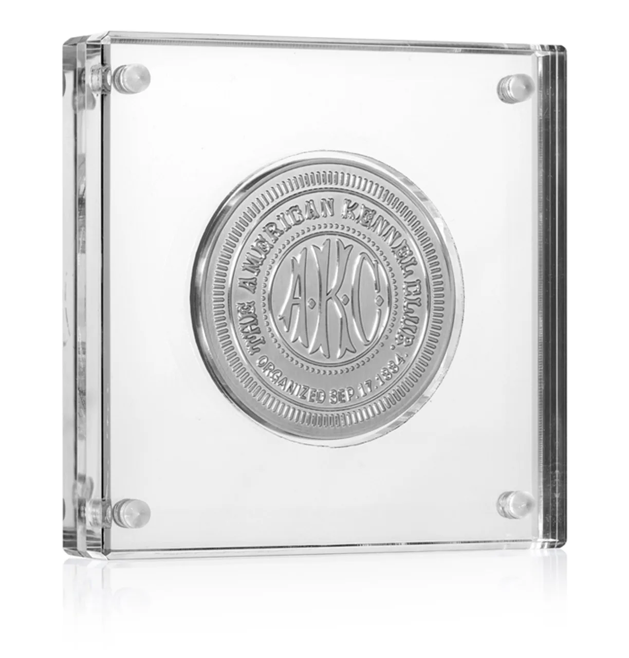 Clear Acrylic Coin Display Case - Customizable & Secure