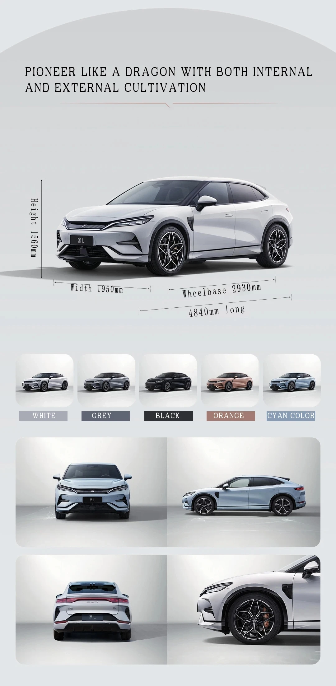 Byd Song L 2023 2024 New Energy Vehicles Max Speed 199 Km/h Byd ...