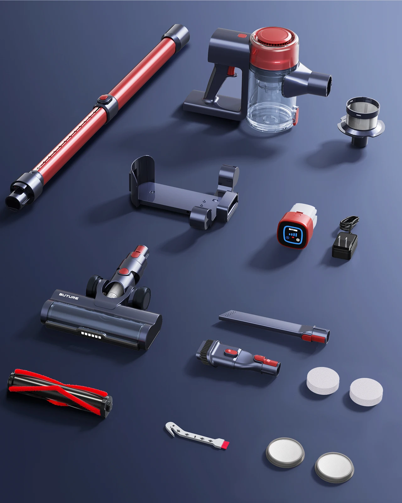 BuTure VC50 450W Cordless Stick Vacuum Cleaner With Auto Mode & Docking ...