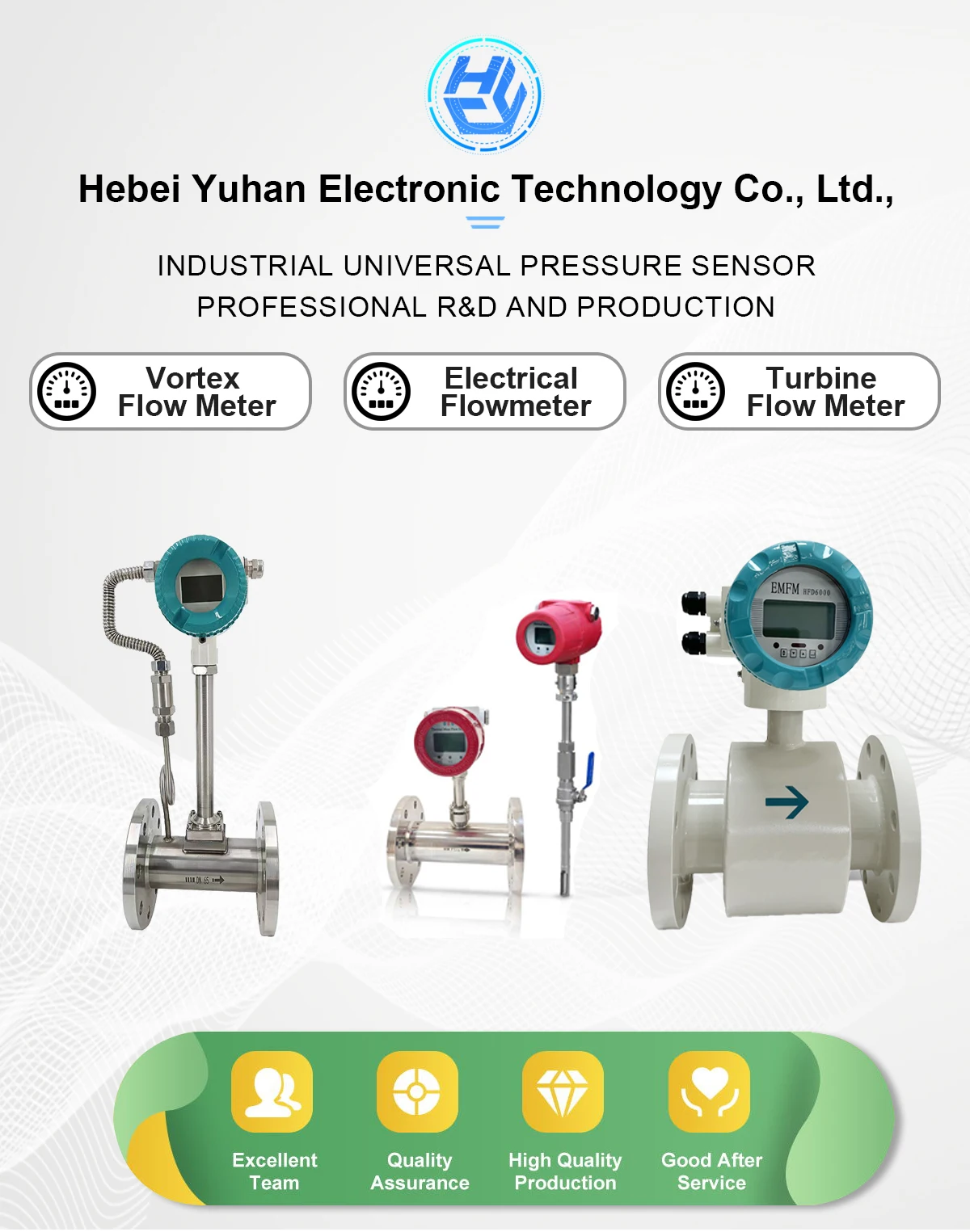 DN50 Flange Type Digital Hydrogen Flow Meter Natural Gas Pipeline Gas ...