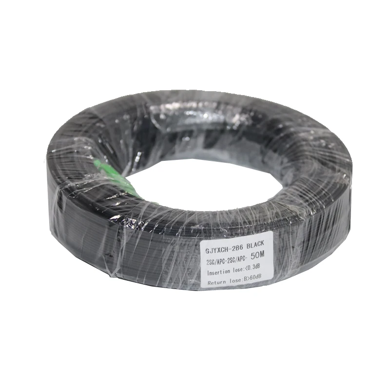 100m 3 Steel 2 Core Drop Cable Fiber Optic Patch Cord Sc/apc Sm Upc Fc ...
