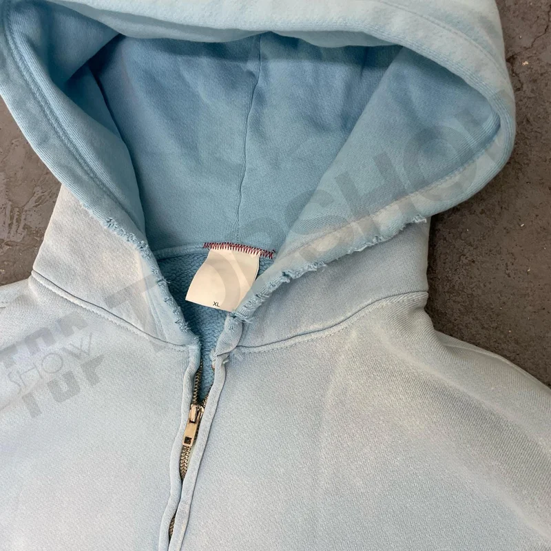 Custom Streetwear Hoodie - Double Layer Fleece Blank Zip Up