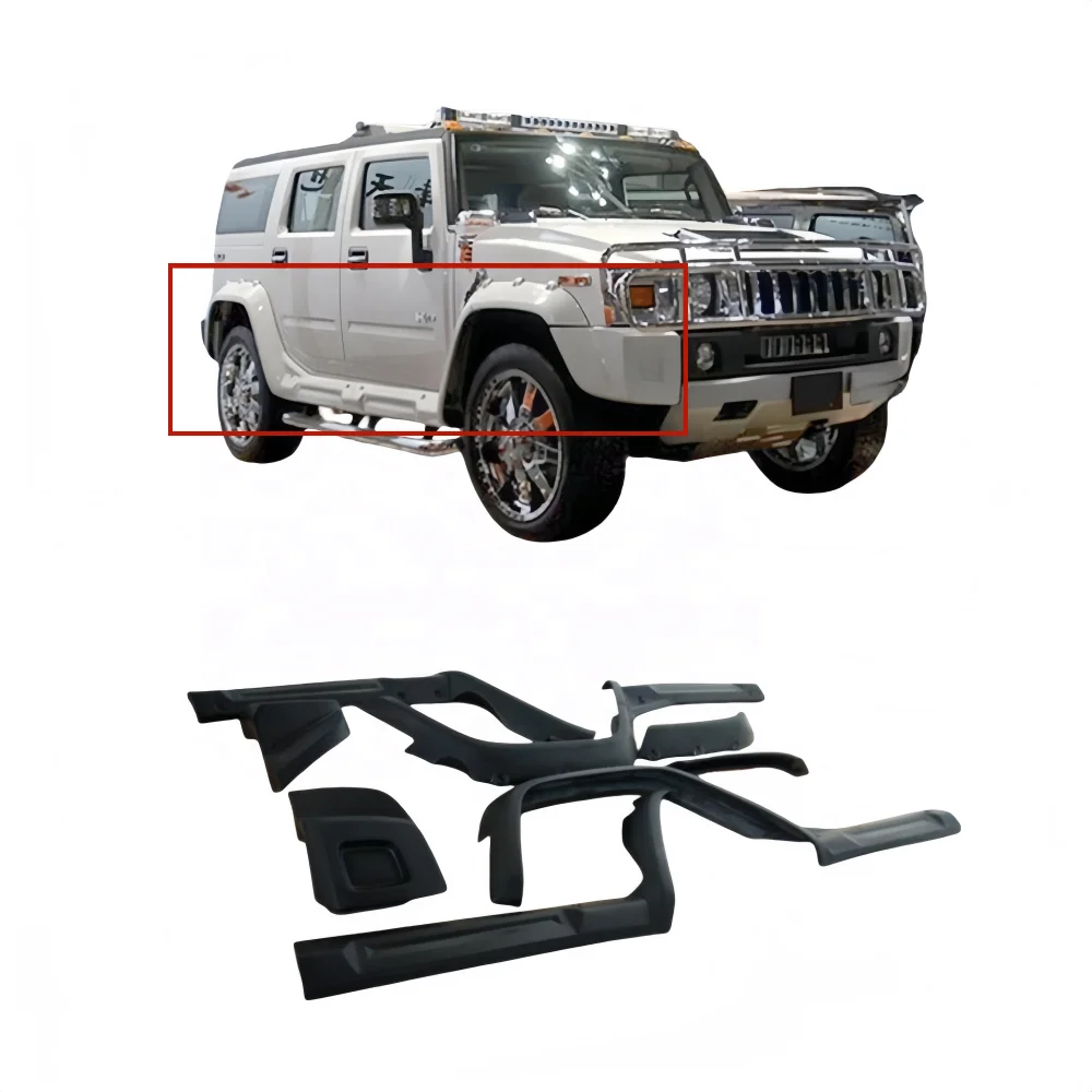 For Hummer H2 body kit upgrade wide body fender bumper corner hood ...
