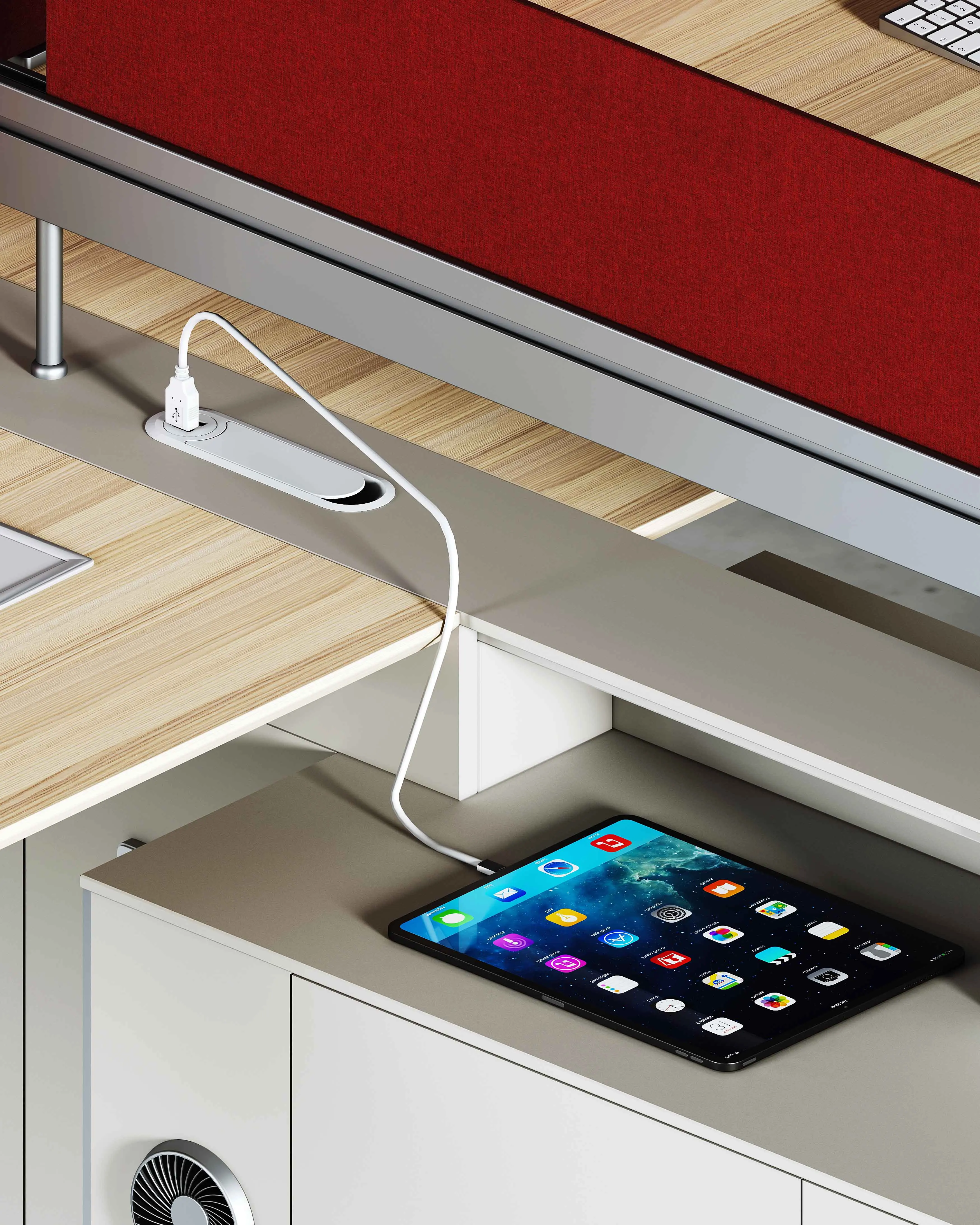 Modern Office Modular Secretary Workstation Desk Furniture Office Desk ...