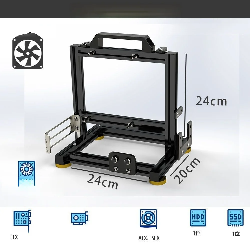 Mini Itx Matx Atx Gamer Cabinet,Mod Desktop Pc Case Open Frame Rack ...