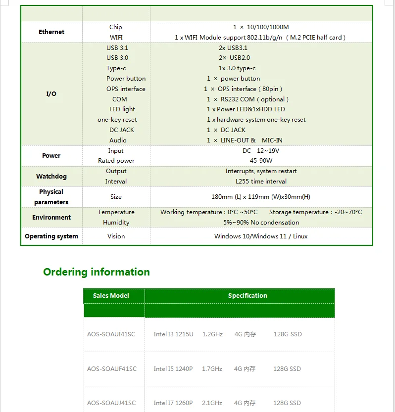 4k/5k/8k Display Ops Pluggable Computer Supports 102 Inches Aio Alder ...