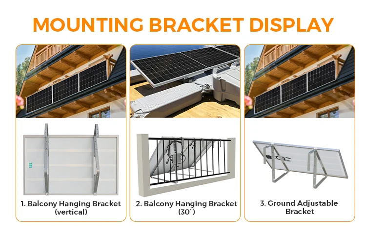 Home Balcony Solar Systems Adjustable Angle Solar Panels Mounting ...
