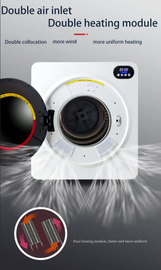 Portable Household Dryer Machine Clothes Dryer Plastic Power Time ...