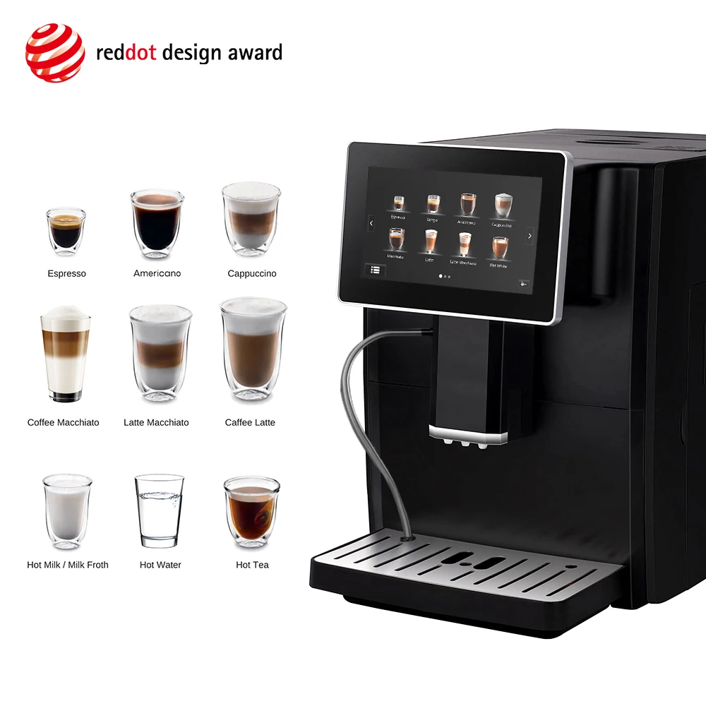 Custom Full Touch Colorful Visual Screen Espresso Maker