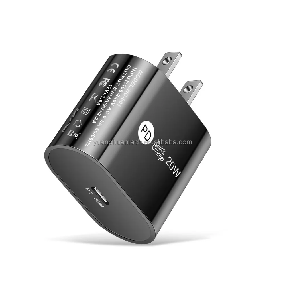 Oem 20w Pd Type-c Fast Charging,Eu/us Wall Plug Adapter M-496 - Buy 20w ...