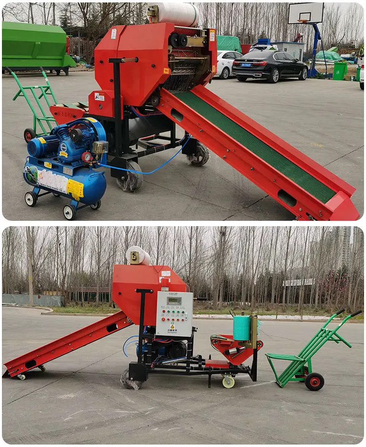 Silage Corn Straw Sugarcane Tail Leaf New Type Feed Processing Machine ...