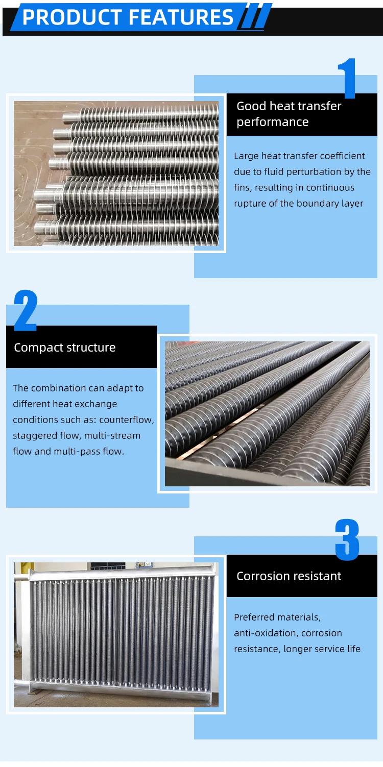 Aidear Fin Tube Radiator Heat Exchanger for Drying Processes