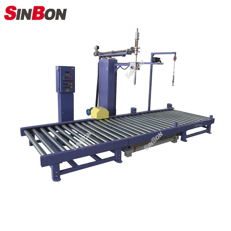 50-1500l Semi-auto Pallet Oil Drum Filling Machine With Motor Driven ...
