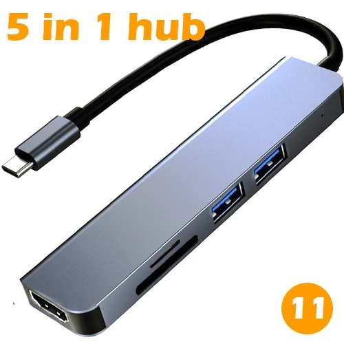 Beret Multiport 4k 30hz Type-c Hubs Hdmi With Ethernet 4 5 6 7 8 In 1 ...