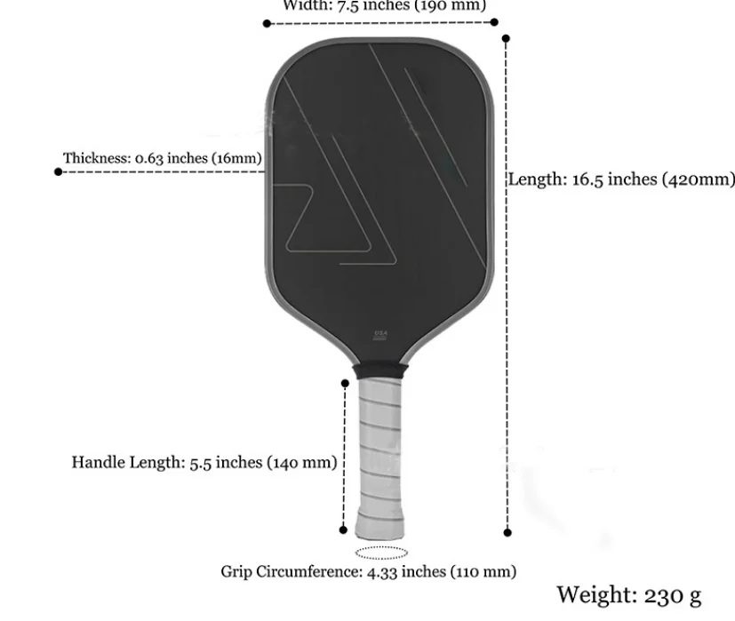 Custom Pickleball Paddle Patterns Neoprene Pickleball Cover For ...