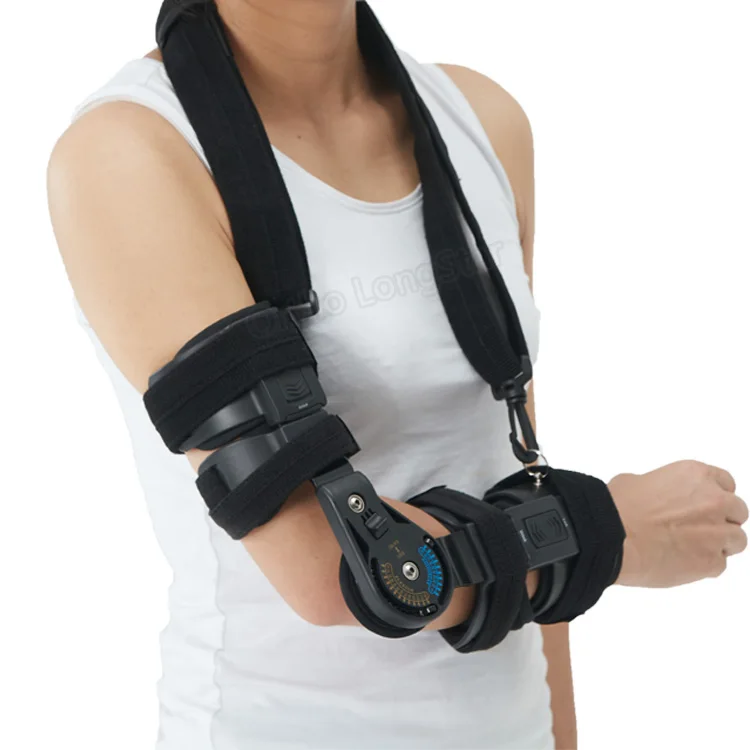 Adjustable Orthopedic Arm Support Hinged Rom Elbow Brace For Post-op ...