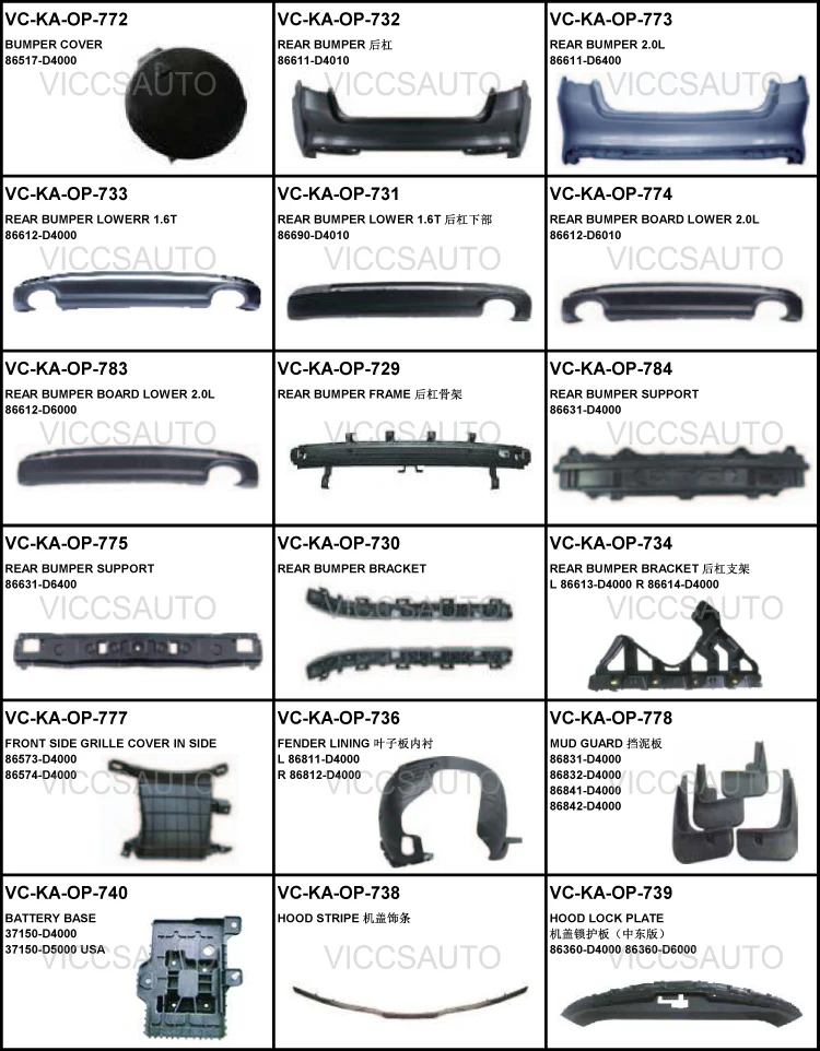 OEM 92201-D4100 92202-D4100 for KIA OPTIMA K5 2016 LED Fog Lamps