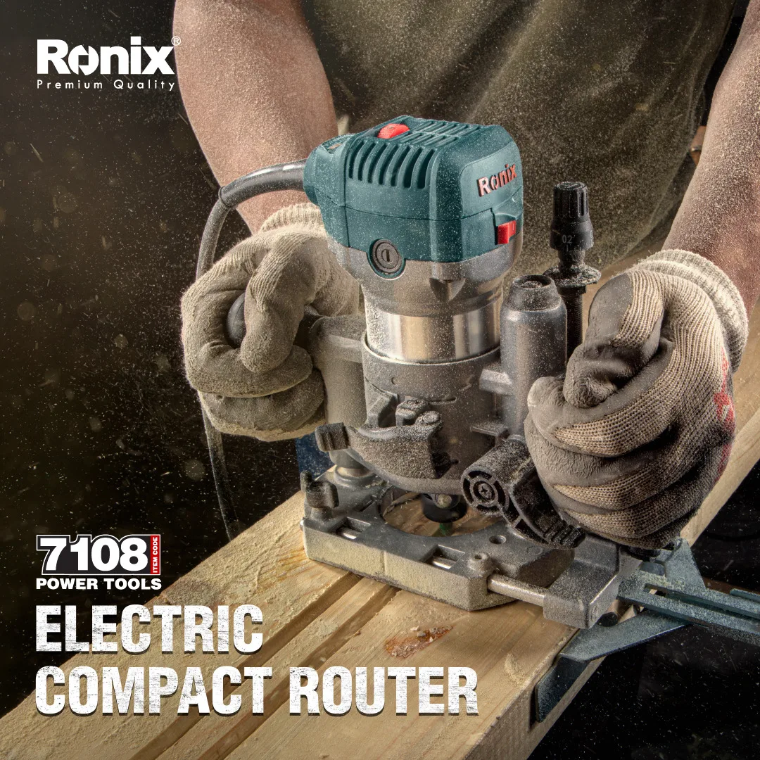 Ronix In Stock 7108 710w 6-8mm Compact Router Variable Speed Electric ...