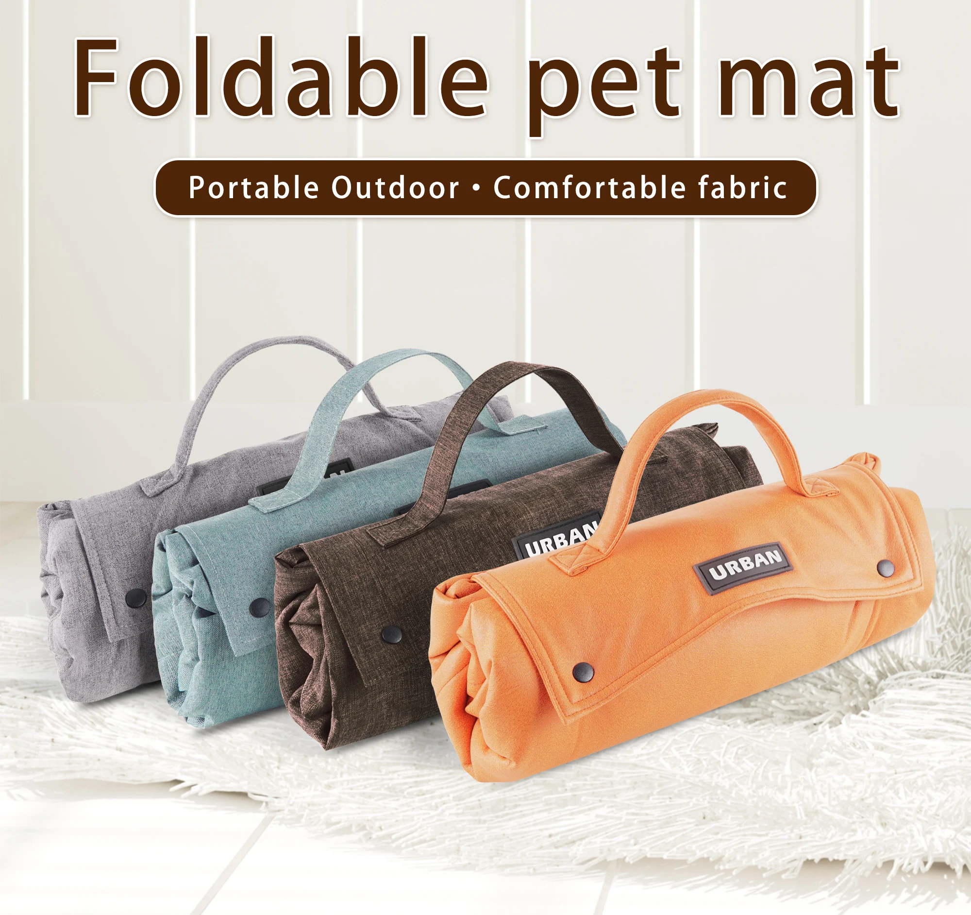 Outdoor Roll up Pet Mat - Waterproof & Portable Dog Bed