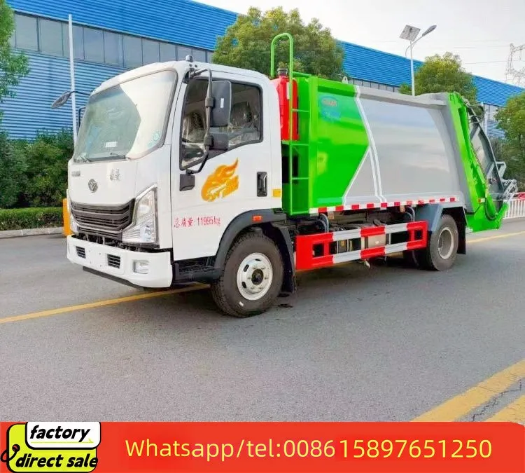 Manual Garbage Compactor Truck Waste Compactor Truck Refuse Compactor ...