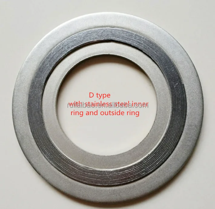 PTFE Stainless Steel Spiral Wound Gasket - High Temp Resistant
