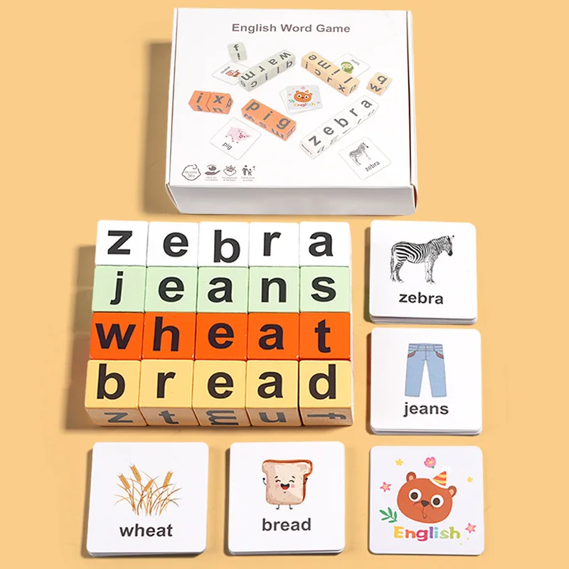 Kindergarten Matching Letter Flash Cards Montessori Abc Alphabet Puzzle ...