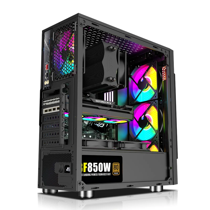 Oem Odm Custom Gaming Computer Case Atx Desktop Cabinet Tempered Glass ...