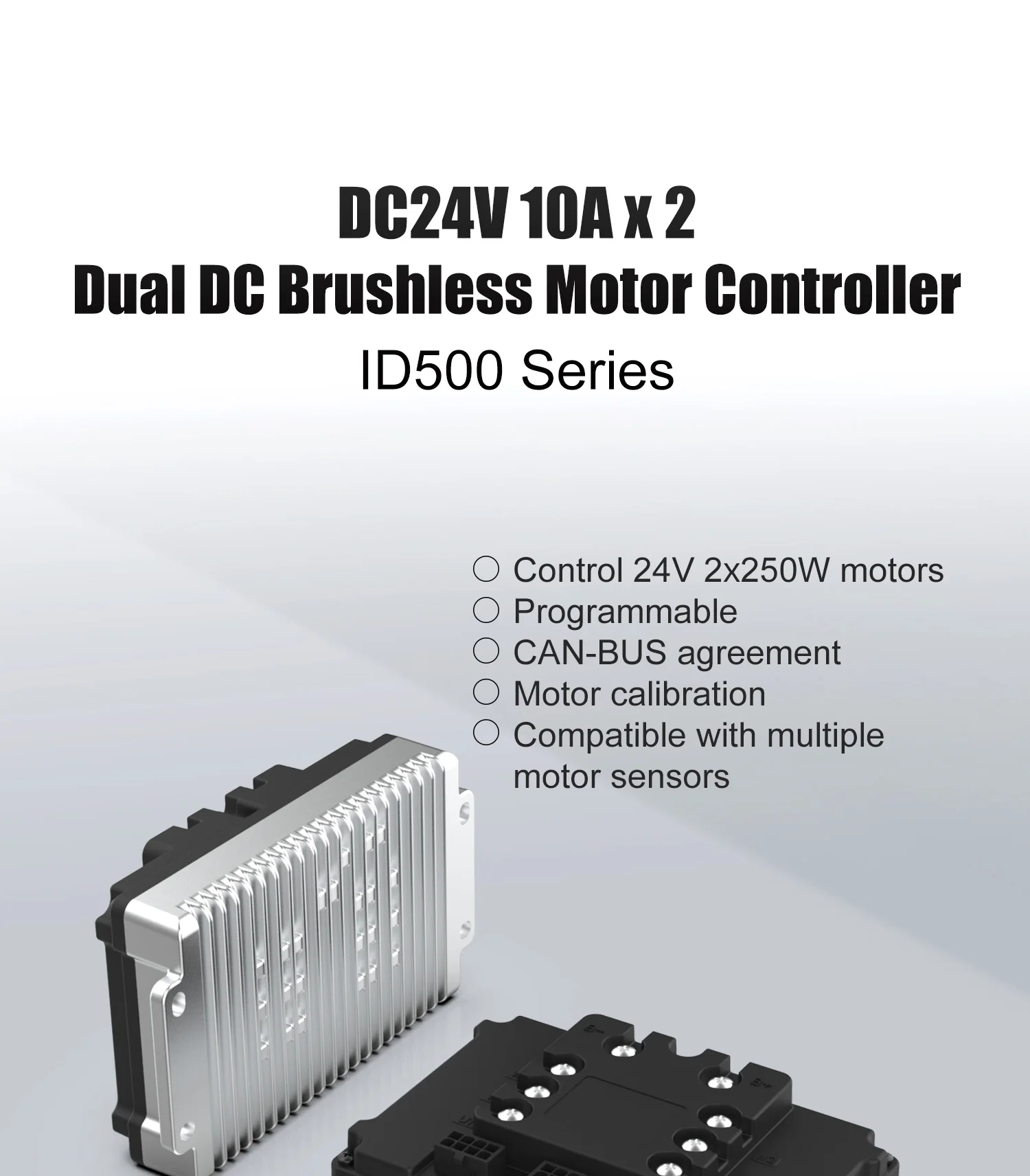 IP66 Rated 24V Brushless DC Speed Controller Electric Wheelchair Motor ...