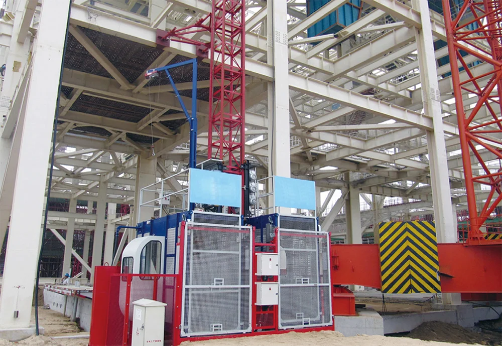 Zk Material Hoist With Open Top Building Lift With Remote Control China ...